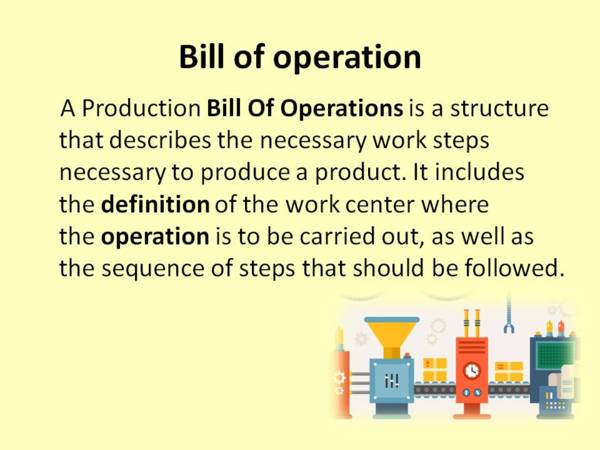 作業表(Bill of operation) - 安瑟供應鏈及物流運籌管理專有名詞 - udn部落格
