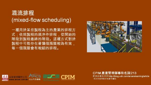 混流排程 (mixed-flow scheduling) - 安瑟供應鏈及物流運籌管理專有名詞 - udn部落格