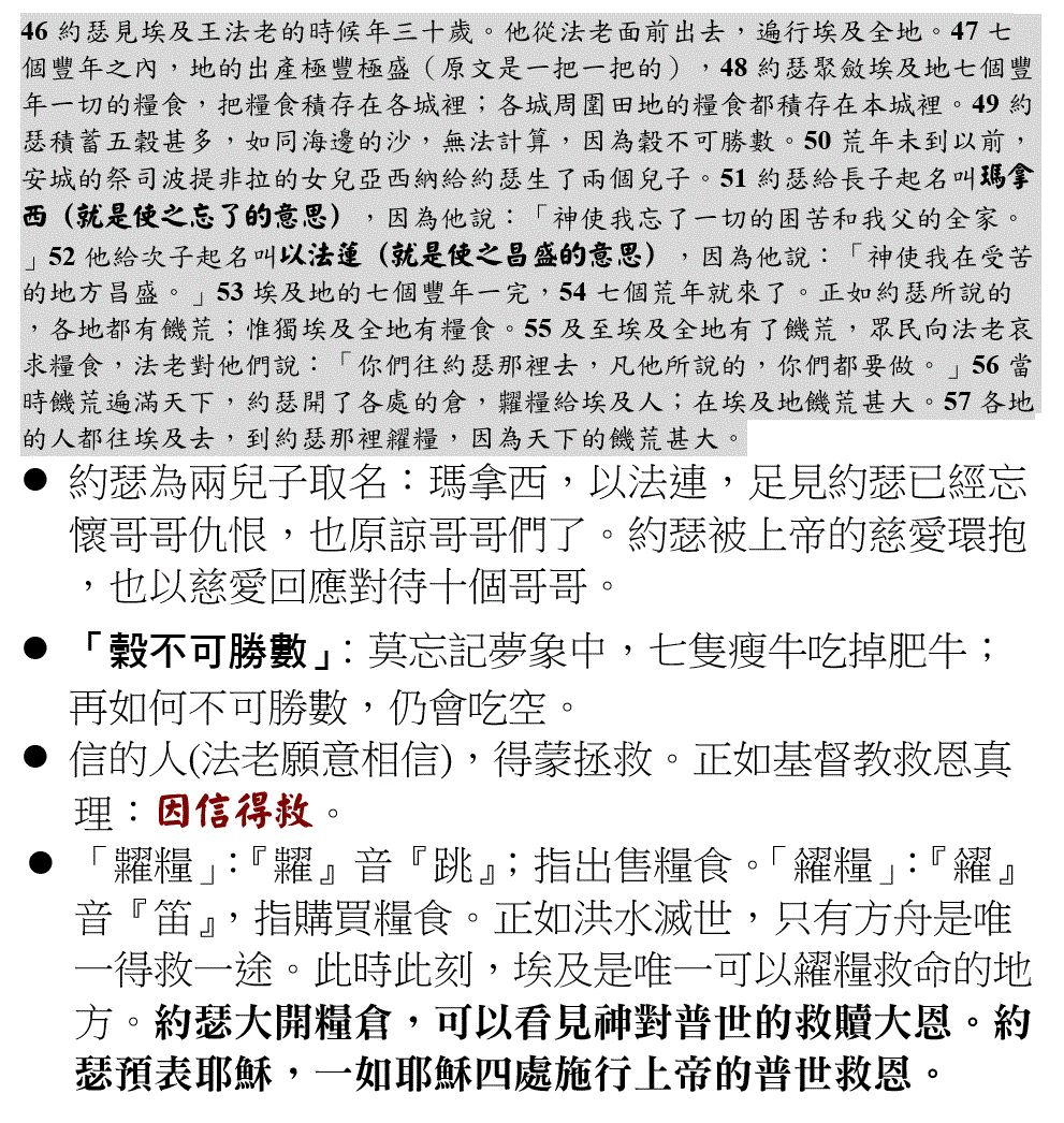 創41:46-57 - 證經800 - udn部落格