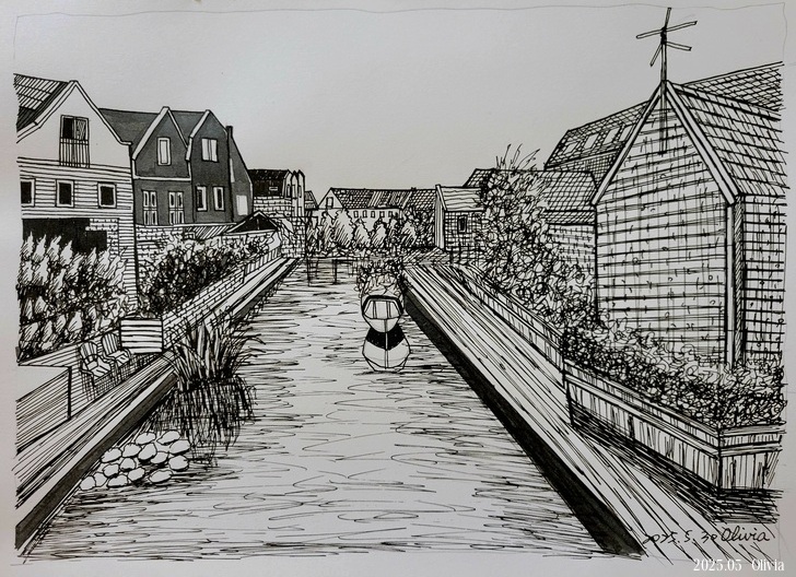 No.490《單色速寫》荷蘭贊丹一景 - Olivia‧心的視界 - udn部落格